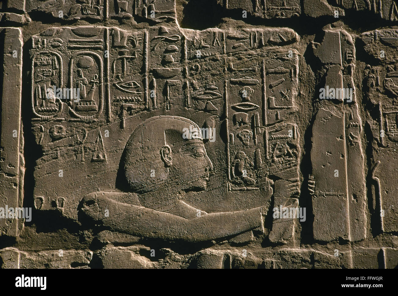 EGYPT: SETI I. /nRelief depiction of Seti I, pharaoh of the 19th ...