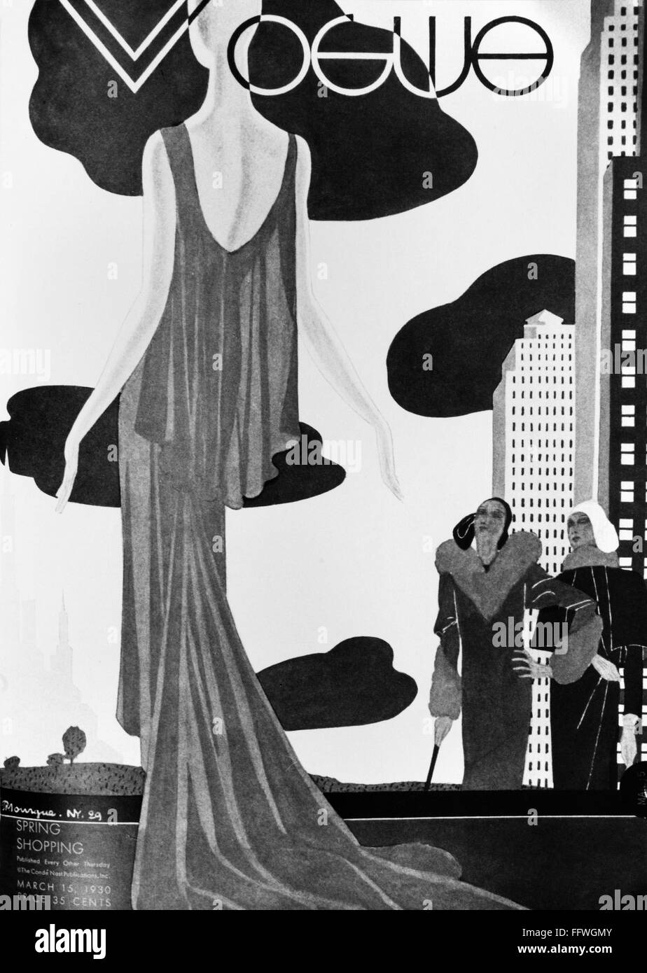 VOGUE MAGAZINE, 1930. /nCover of the 15 March 1930 issue of the ...