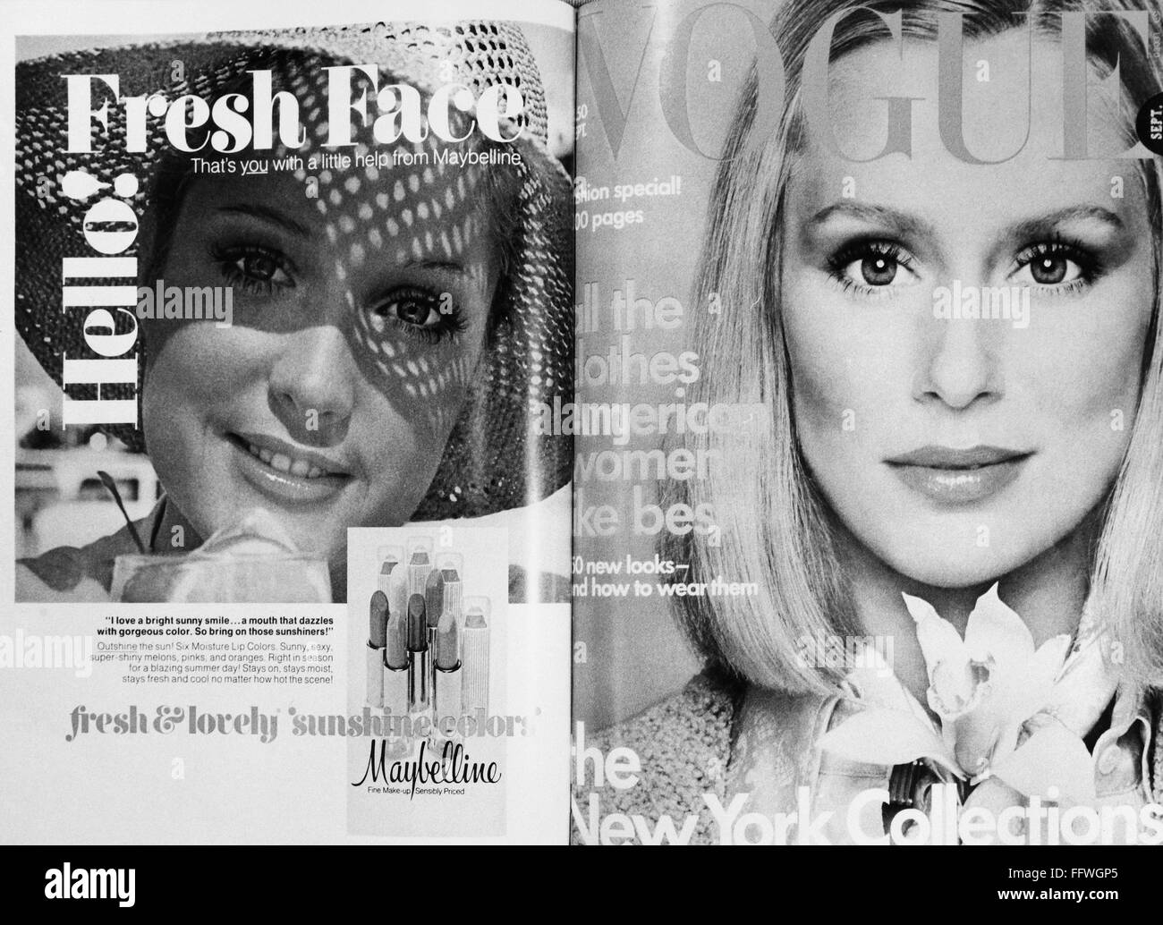 VOGUE MAGAZINE, 1975. /nCover of the September 1975 issue of the ...