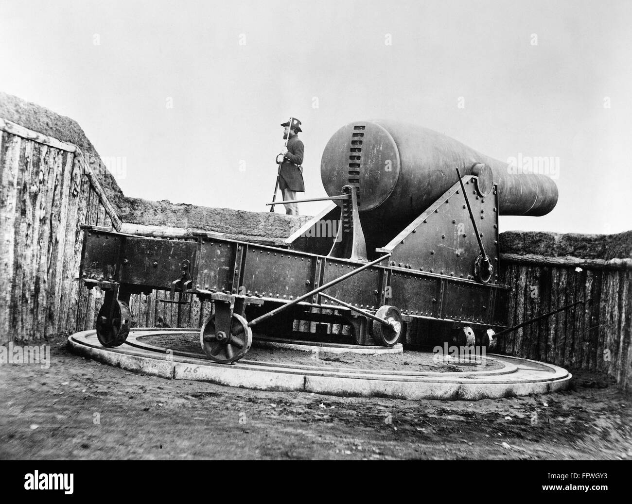 RODMAN GUN, CIVIL WAR. /nThe Rodman Gun, a 15-caliber, 80-ton cannon ...