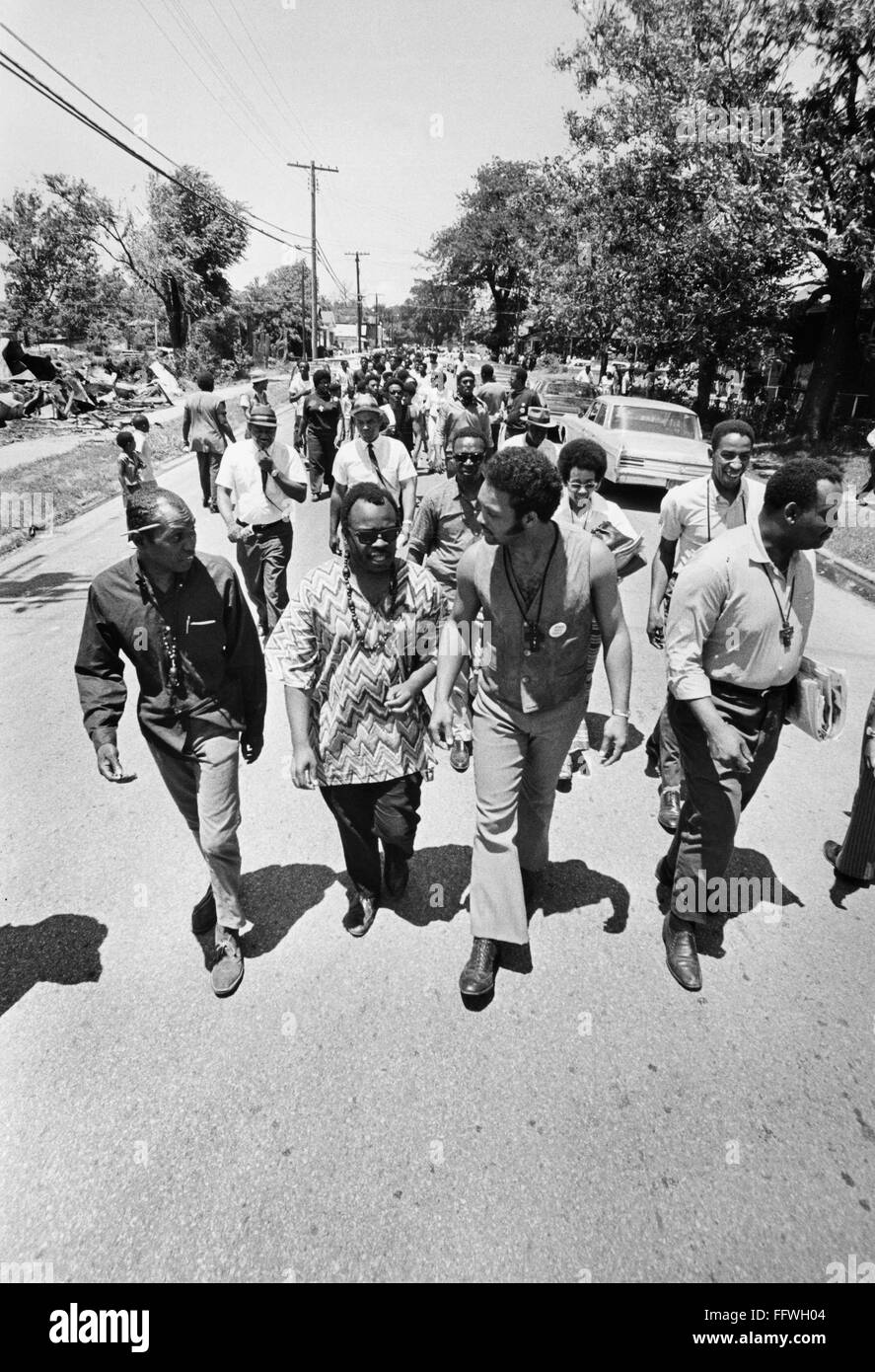 JESSE JACKSON (1941- ). /nAmerican civil rights leader. Jackson (front ...