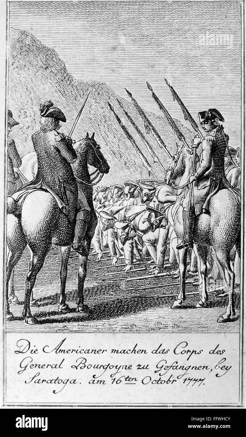 John burgoyne troops Black and White Stock Photos & Images - Alamy