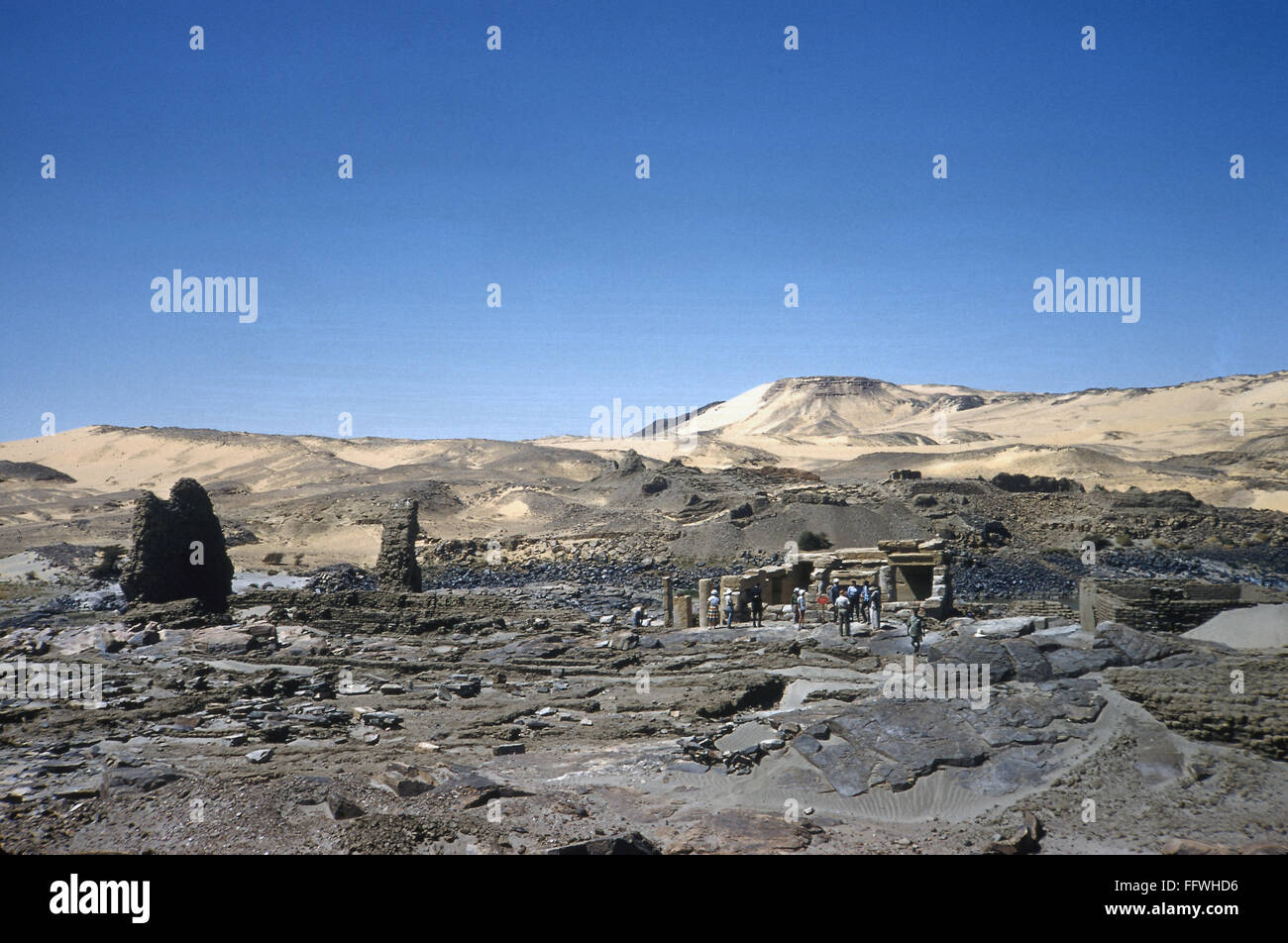SUDAN: SEMNA EAST. /nA view of the ruins of the Egyptian temple at ...