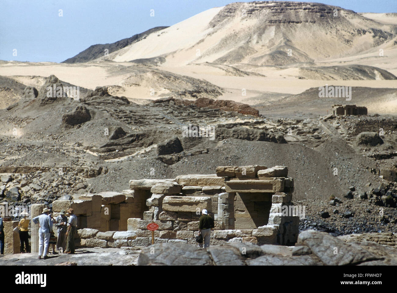 SUDAN: SEMNA EAST. /nA view of the ruins of the Egyptian temple at ...
