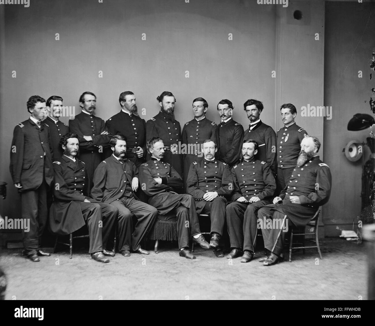 UNION ARMY OFFICERS. /nUnion Army General Henry Warner Slocum (center ...