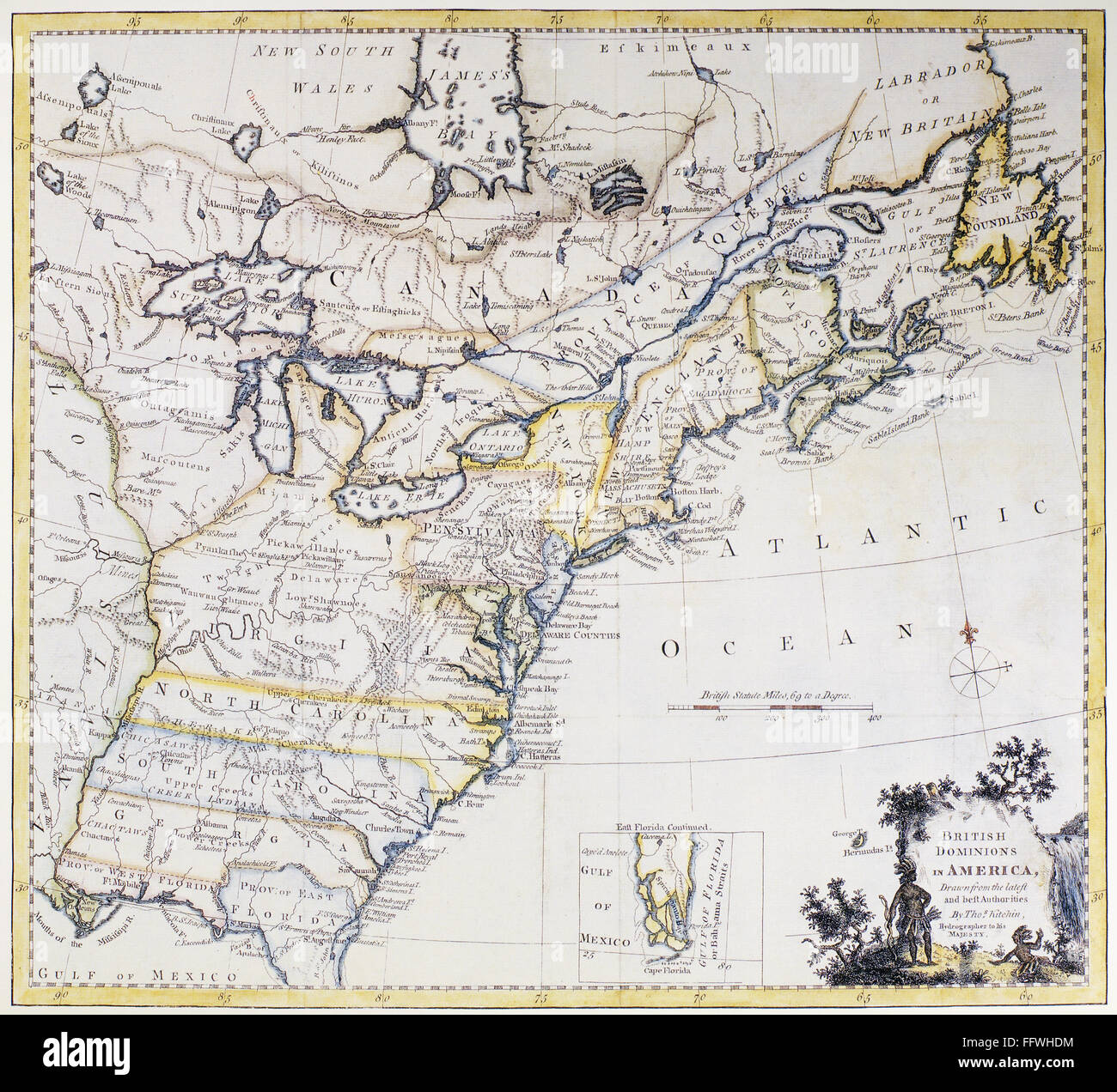 Great lakes map hi-res stock photography and images - Alamy