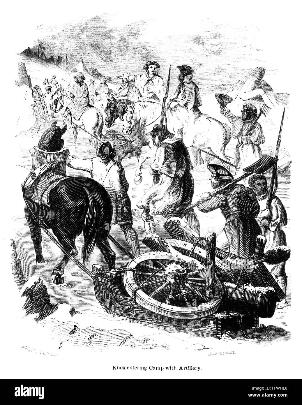 LAKE CHAMPLAIN MARCH, 1776. /nSoldiers under the command of Colonel ...