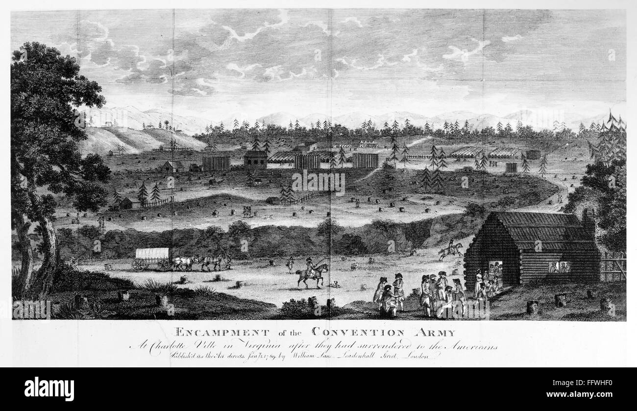 BATTLE OF SARATOGA, 1777. /nRemnants of the defeated British army ...