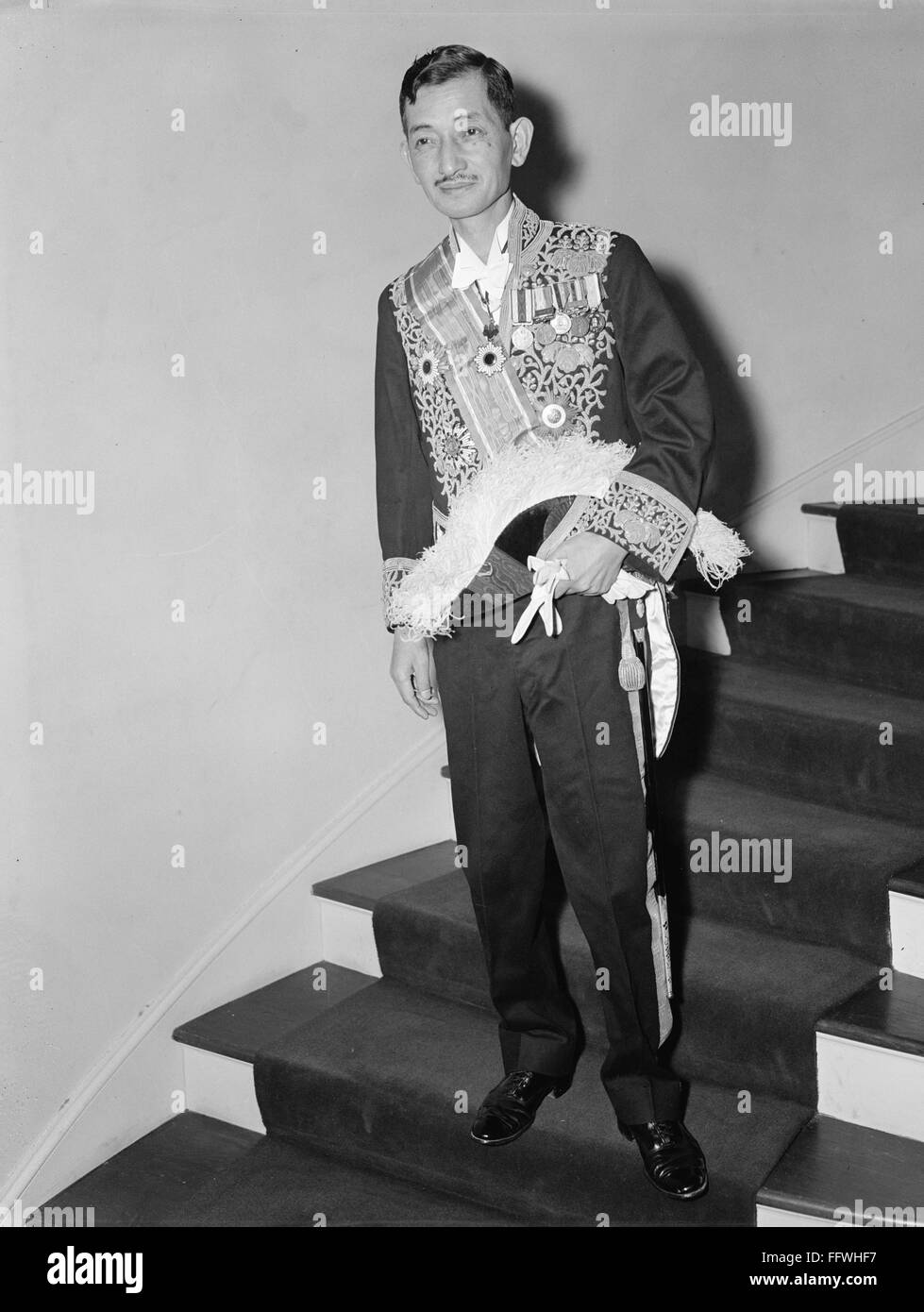 HIROSI SAITO (1886-1939). /nJapanese ambassador. Saito leaving the ...