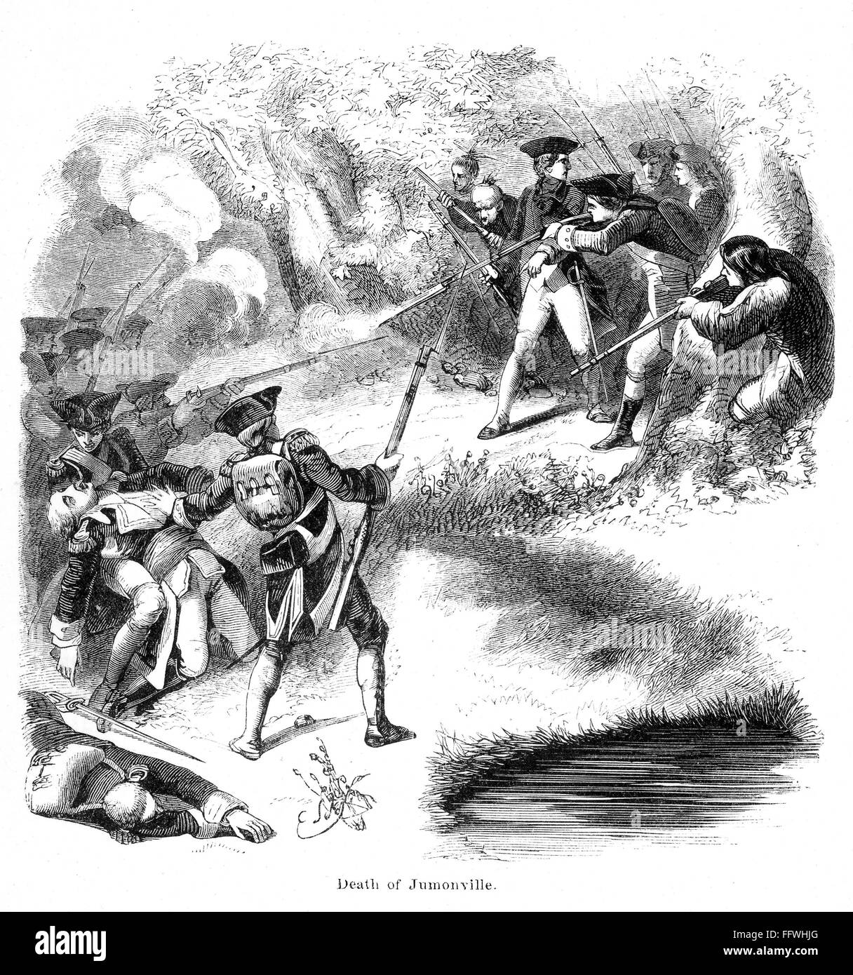 DEATH OF JUMONVILLE (1718-1754). /nJoseph Coulon de Villiers, Sieur de ...