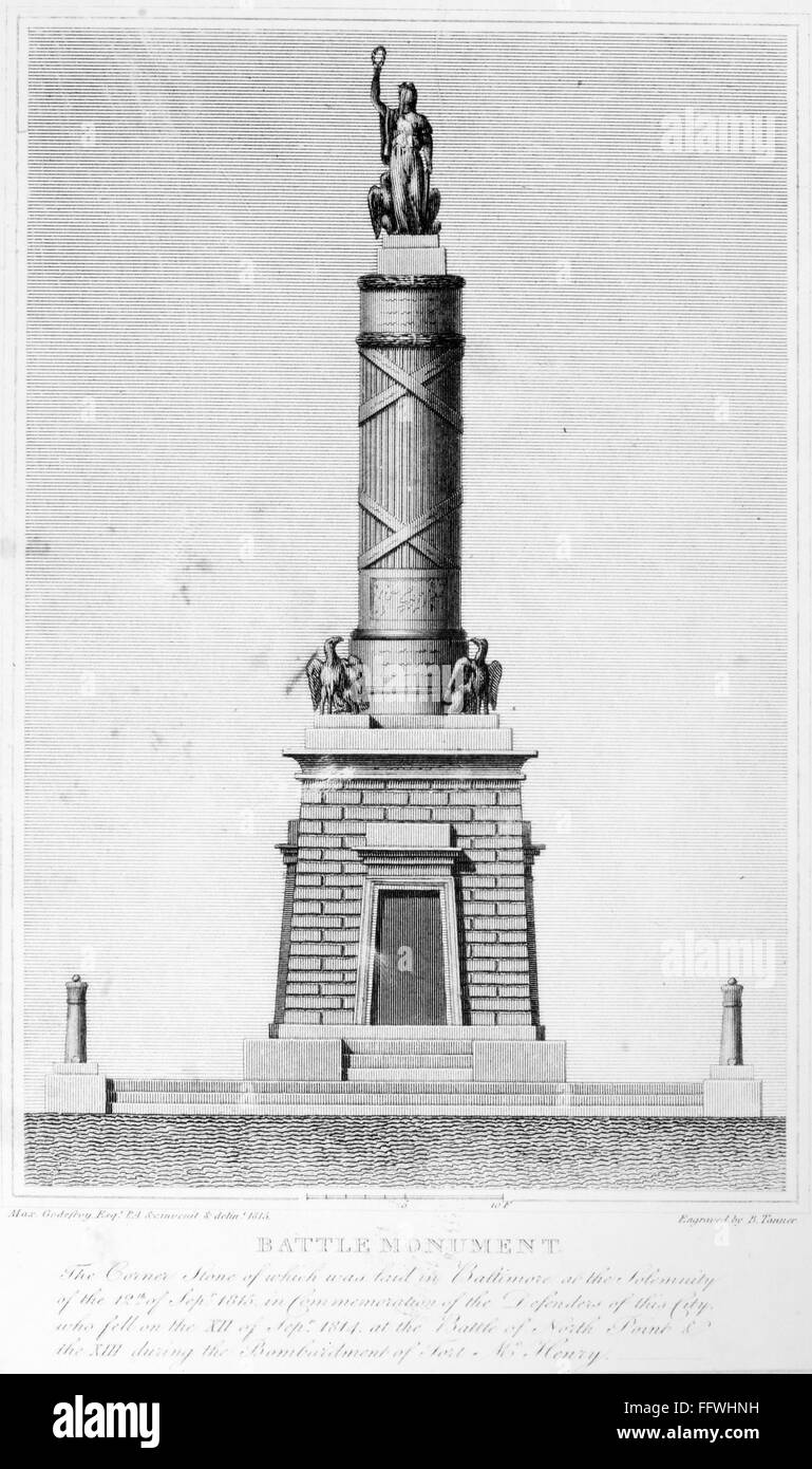 FORT MCHENRY MEMORIAL. /nDesign for a monument in Baltimore, Maryland ...