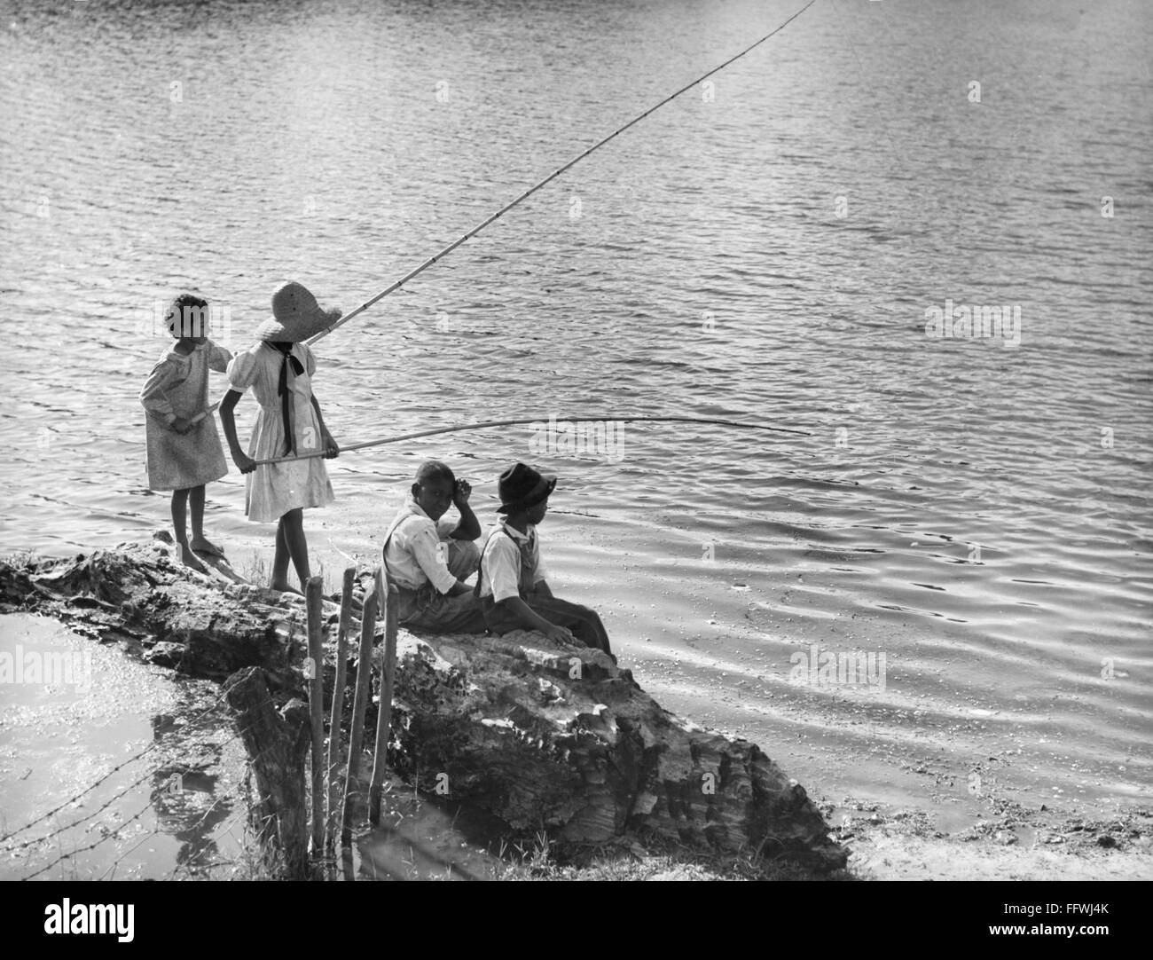 SOUTH: BLACK CHILDREN, 1940. /nAfrican American girls, one of them ...