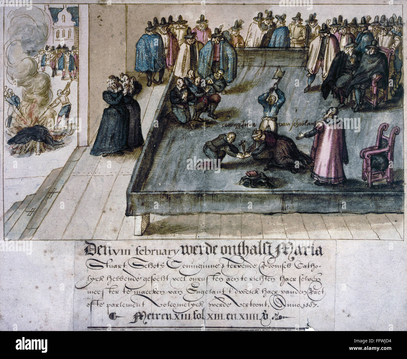 MARY, QUEEN OF SCOTS /n(1542-1587). Mary Stuart, Queen of Scotland ...