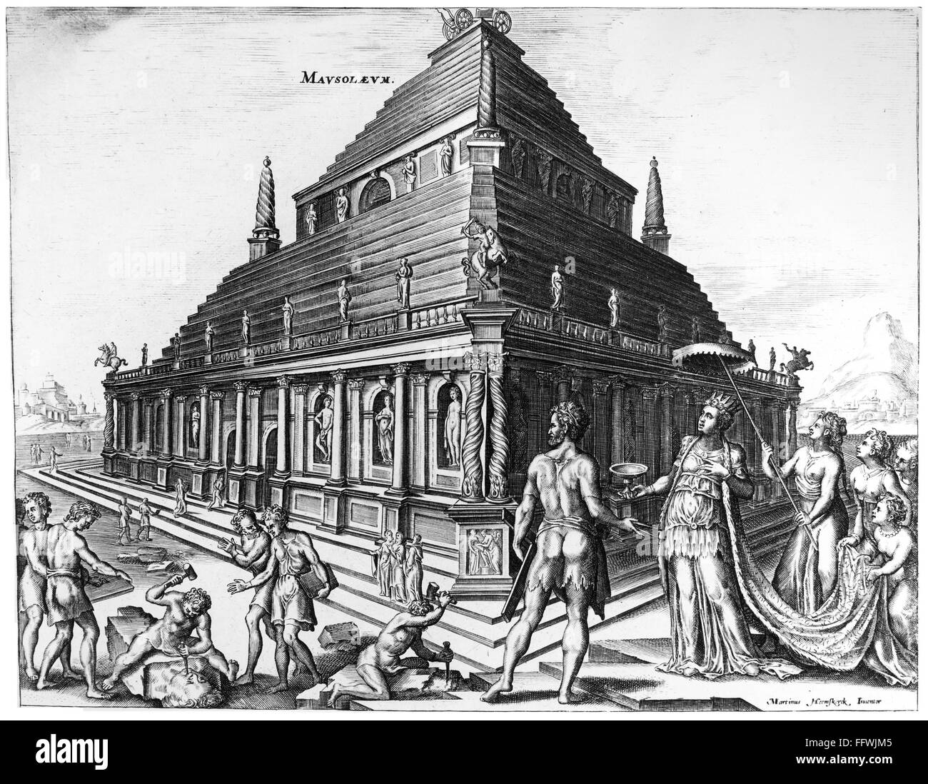 GREECE: MAUSOLEUM. /nThe mausoleum of Halicarnassus, built c350 B.C ...