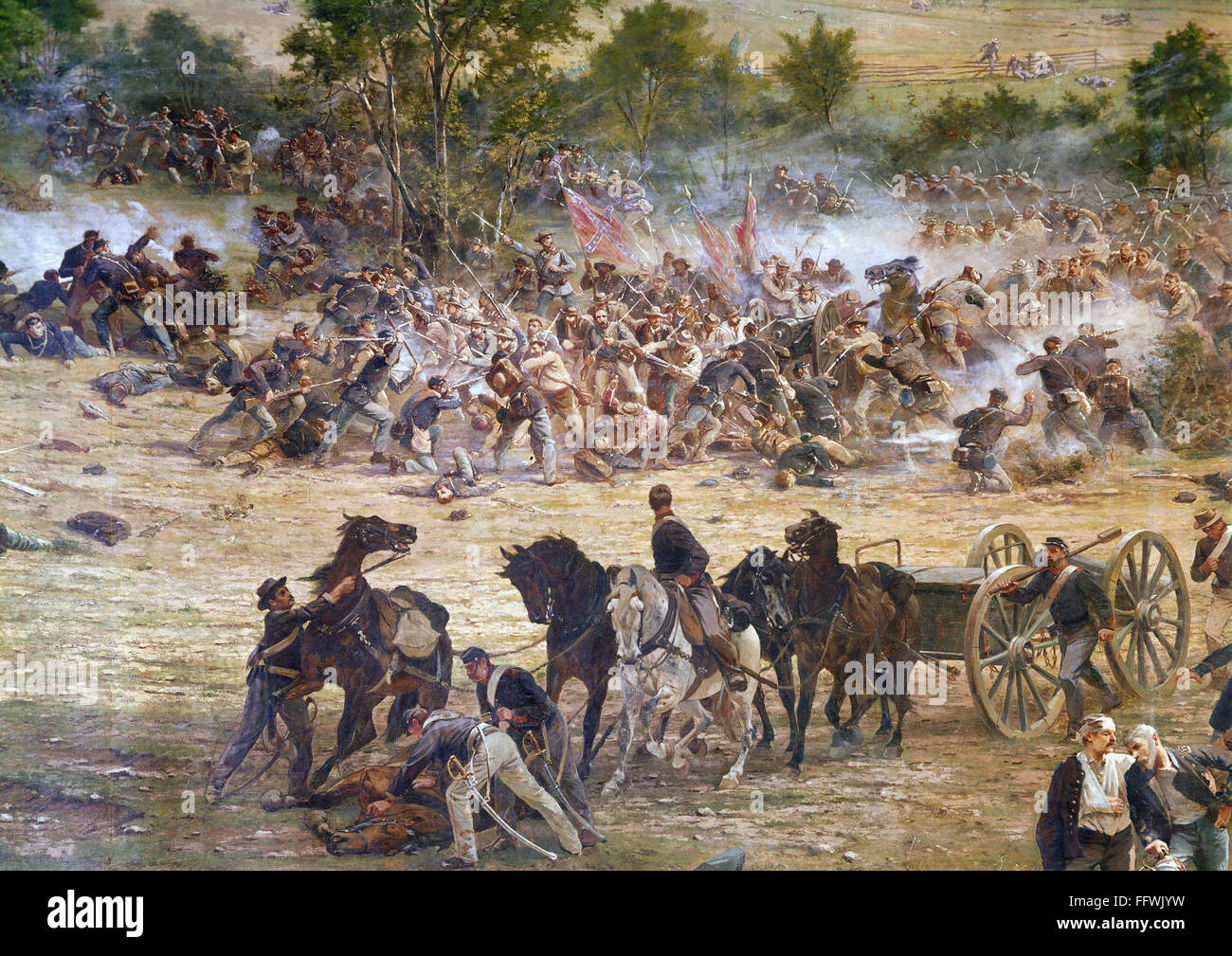 GETTYSBURG, 1863. /nConfederate General Lewis Addison Armistead lies ...