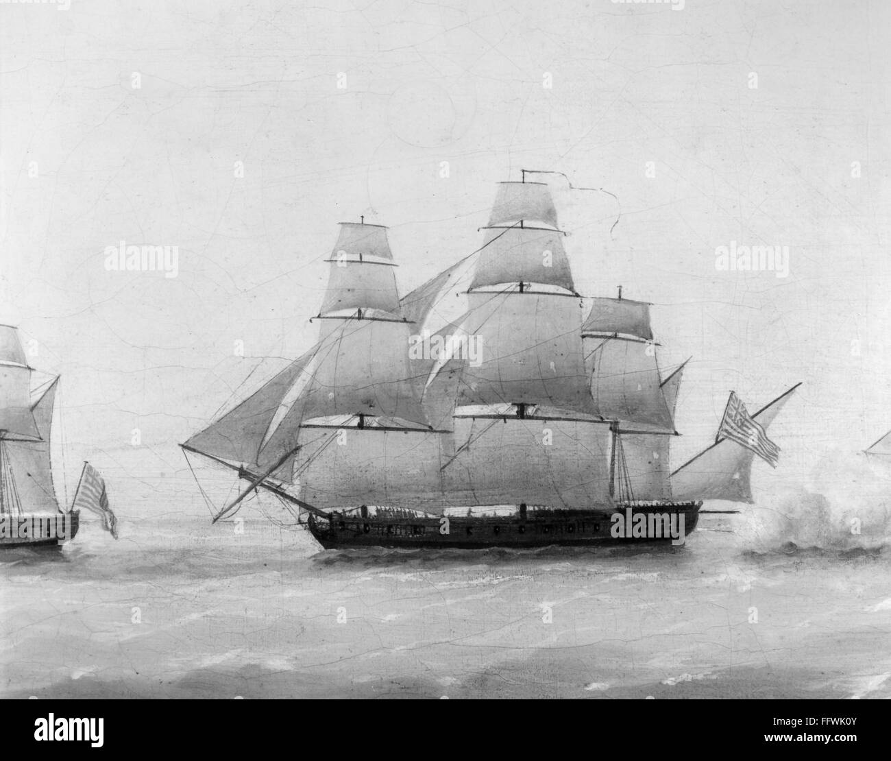 BRITISH FRIGATE 'BOSTON.' /nThe British frigate, HMS 'Boston,' on which ...