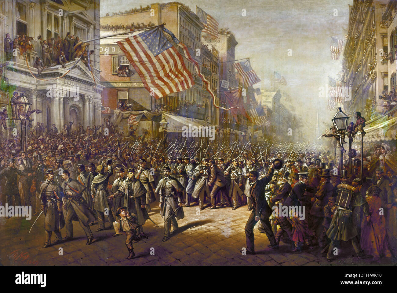NEW YORK VOLUNTEERS, 1861. /nThe 7th Regiment of New York volunteers ...