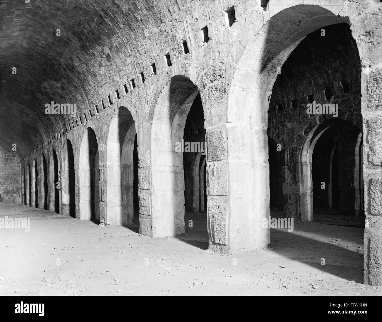 JERUSALEM: VAULT. /nSolomon's Stables, an underground vaulted space on ...
