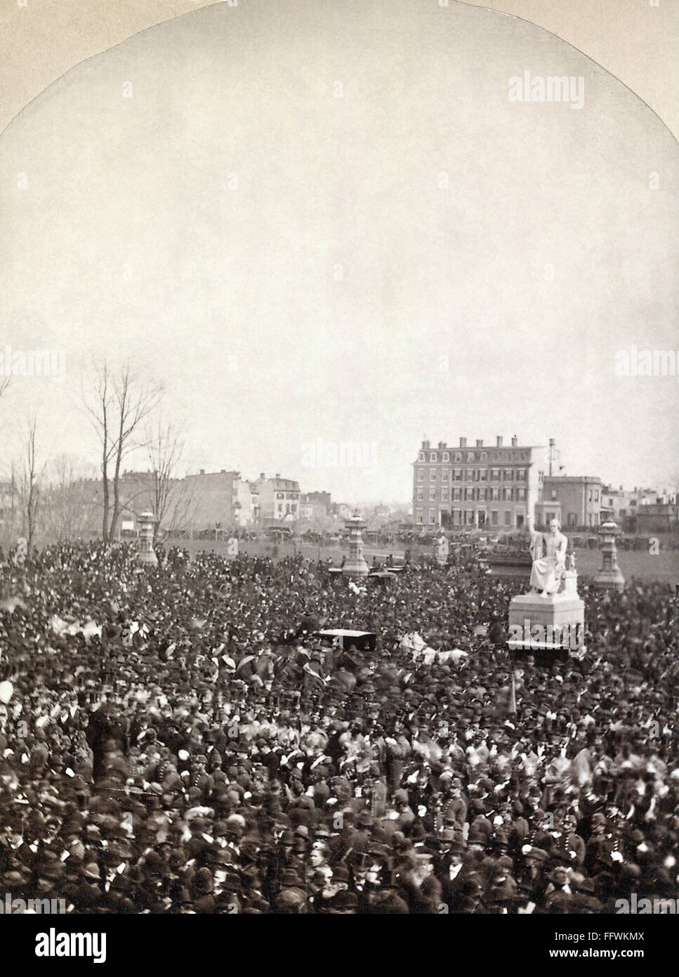 HAYES INAUGURATION, 1877. /nCrowds attending the inauguration of ...