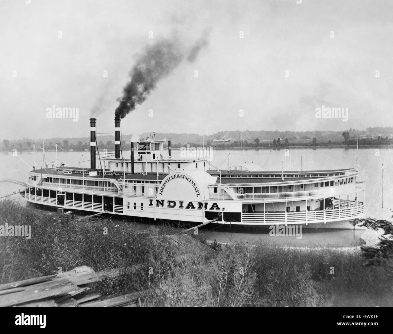 STEAMBOAT, c1910. /nThe commercial navigation packet 'Indiana,' built ...