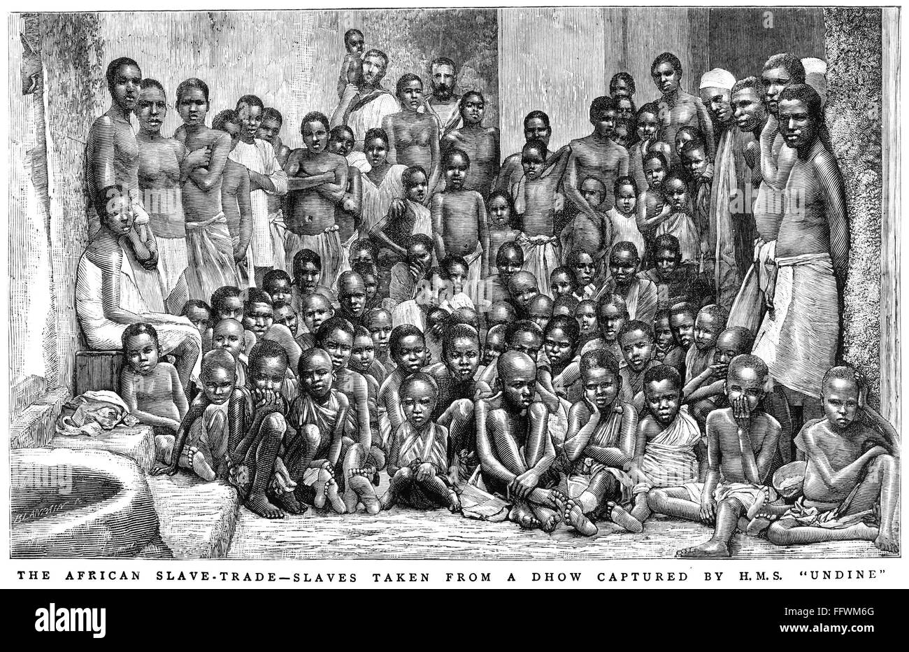 RESCUED SLAVES, 1884. /n'The African Slave-Trade - Slaves Taken from a ...
