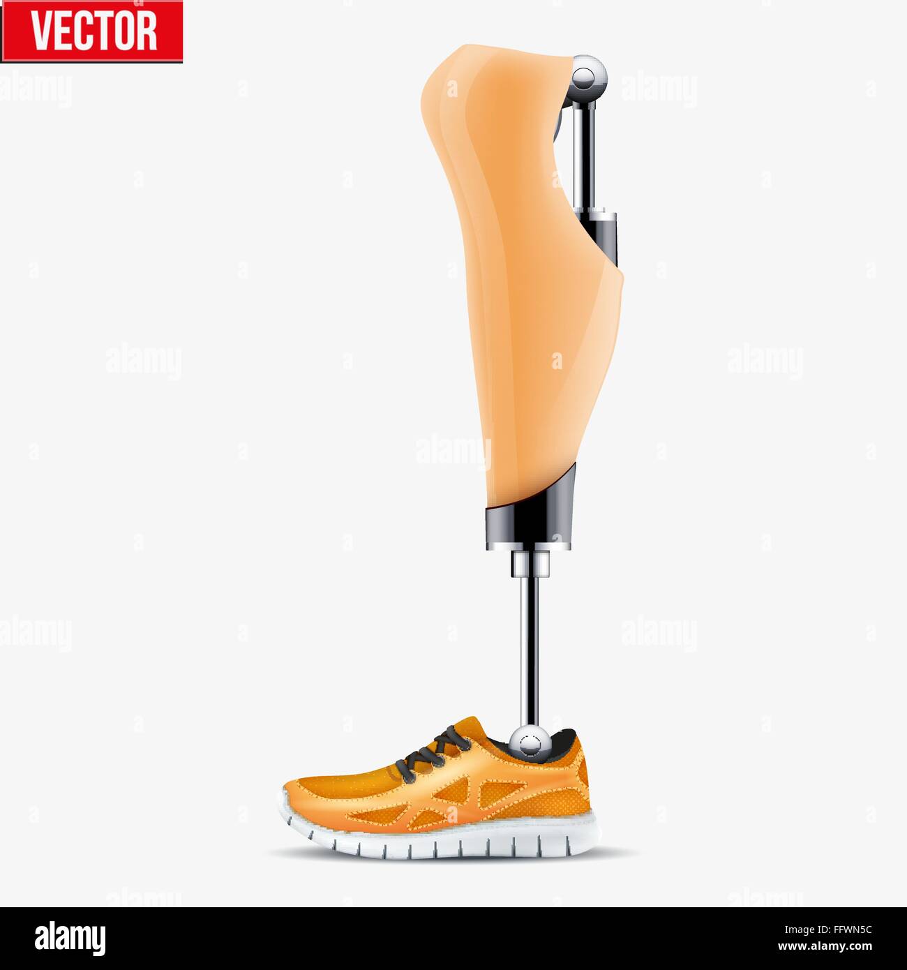 Prosthetic leg athlete Stock Vector Images - Alamy