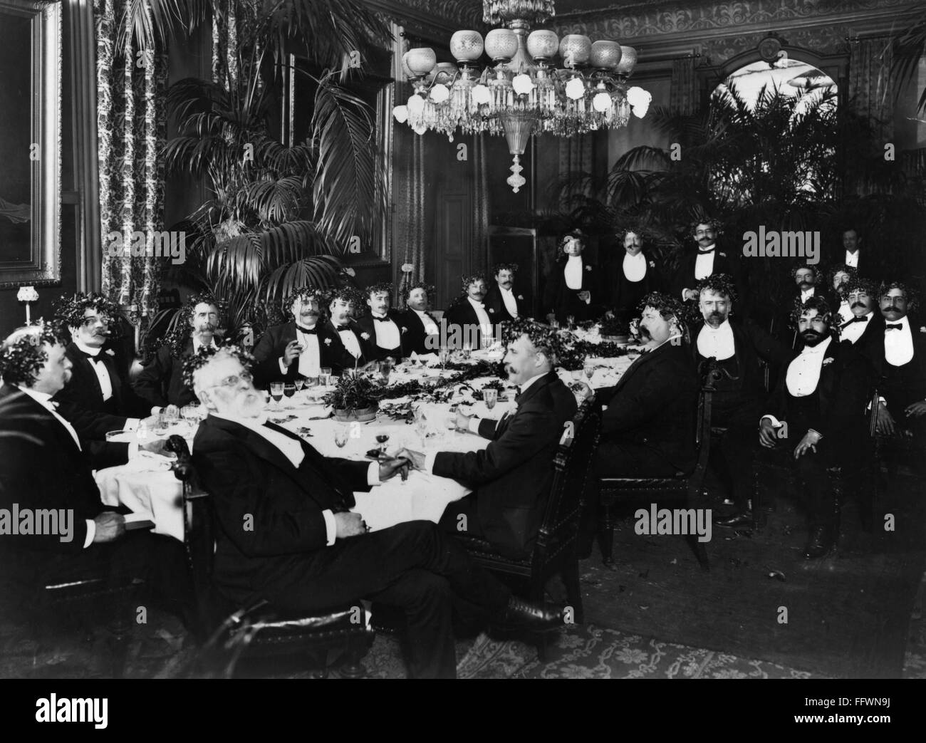NEW YORK: DINNER, c1900. /nDiner given, c1900-1901, by the American ...