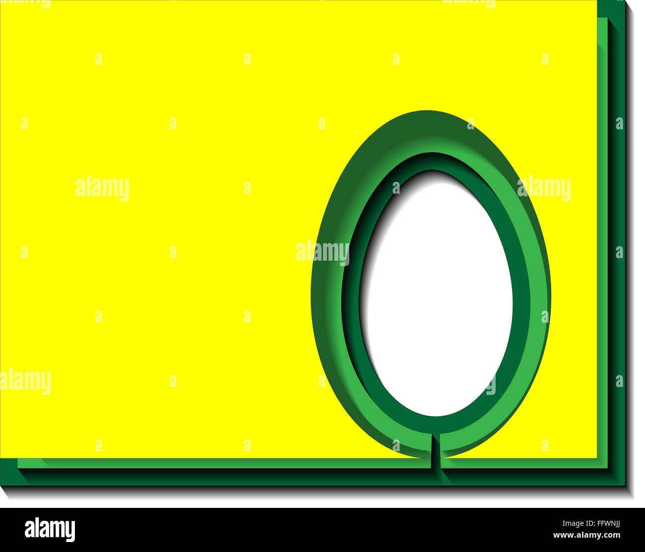 Illustration of easter egg with shadows Stock Photo - Alamy