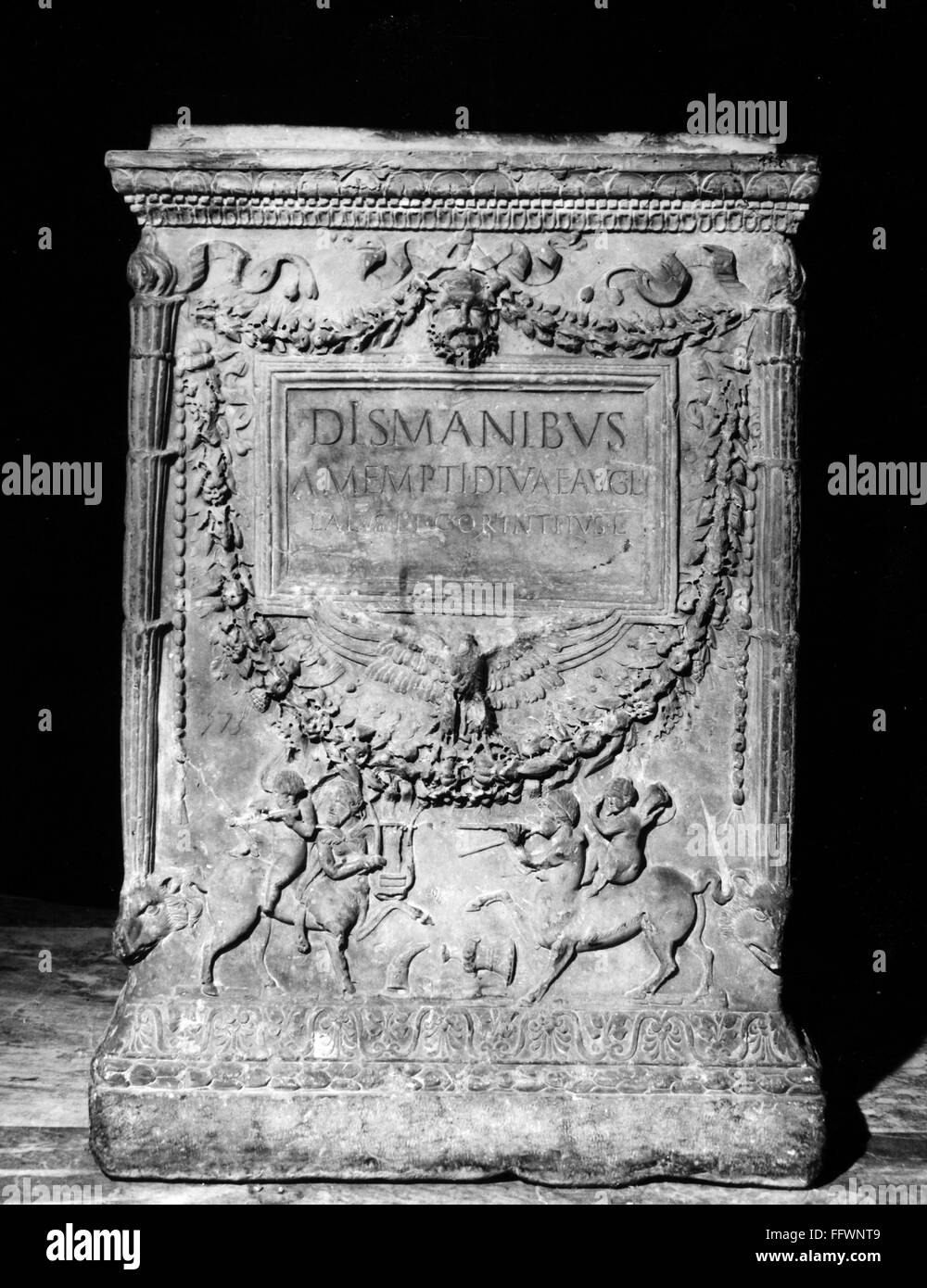ROMAN FUNERARY STELE. /nFunerary stele of Amemptus, a freedman of ...