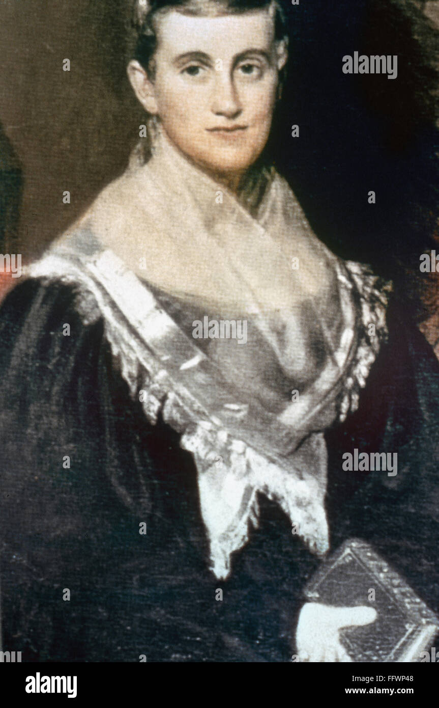 PRUDENCE CRANDALL /n(1803-1890). American teacher and reformer. Oil on ...