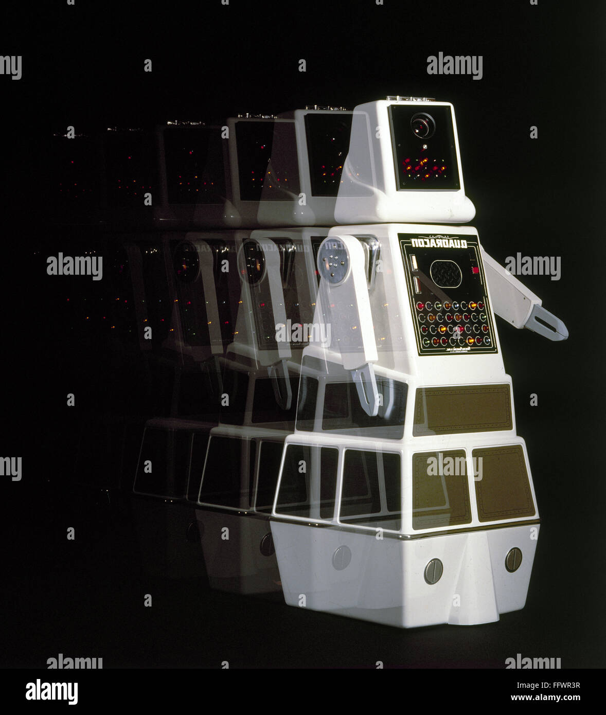 ROBOT: QUADRACON. /nA remote-control operated Quadracon robot ...