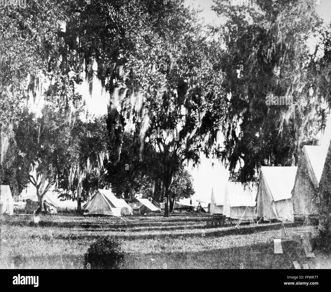 YELLOW FEVER, 1898. /nTemporary tent hospital maintained by the U.S ...