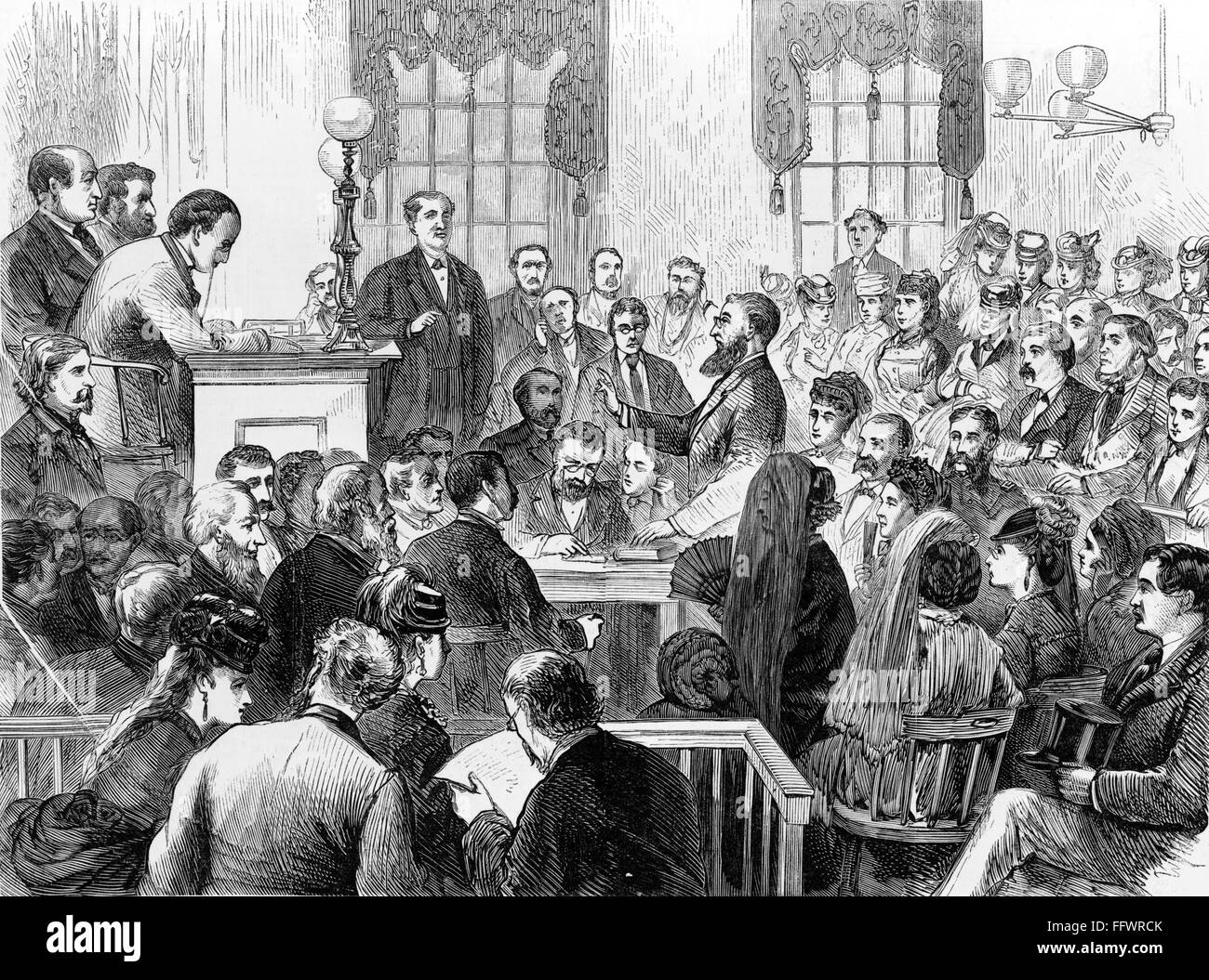 ELIZABETH WHARTON TRIAL. /nInside the courthouse in Annapolis, Maryland ...