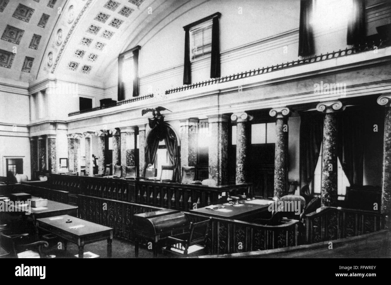 SUPREME COURT, c1894. /nThe interior of the U.S. Supreme Court Room in ...