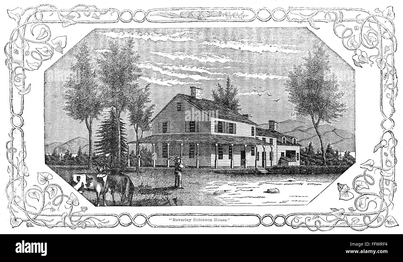 ARNOLD HEADQUARTERS, 1780. /nThe headquarters of Major General Benedict ...
