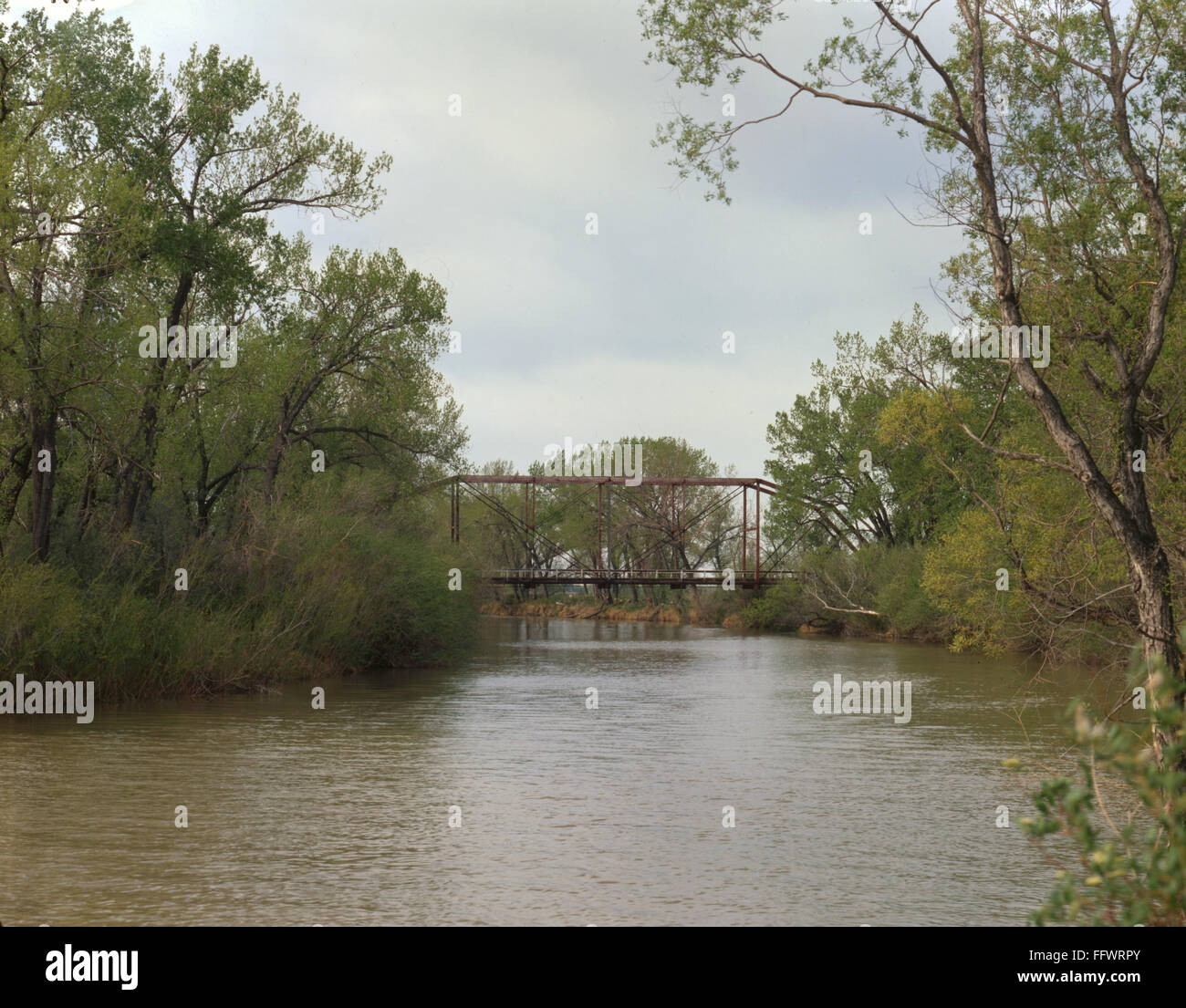 MONTANA: MILK RIVER BRIDGE. /nBridge over the Milk River at the Fort ...