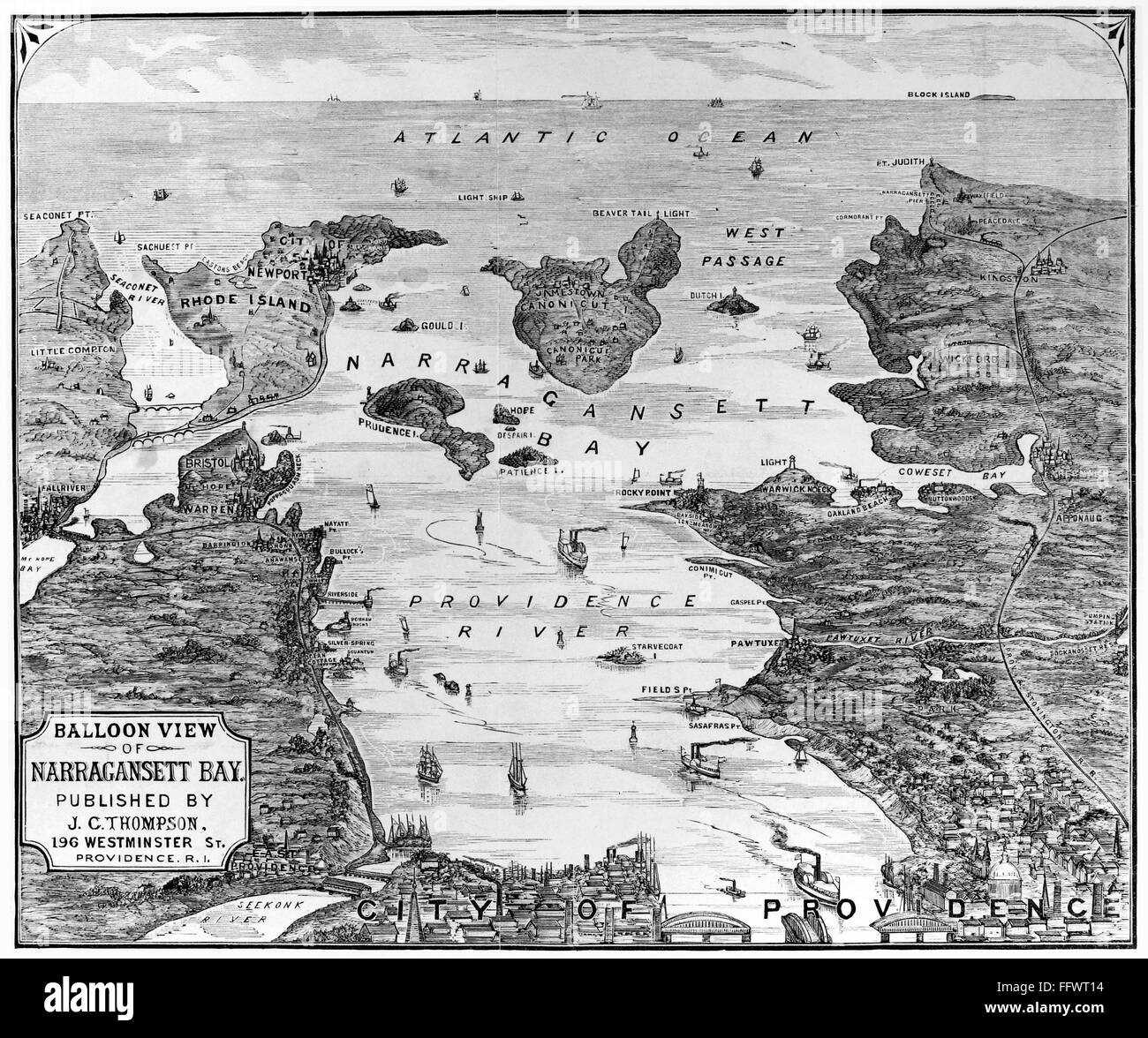 Providence bay map hi-res stock photography and images - Alamy
