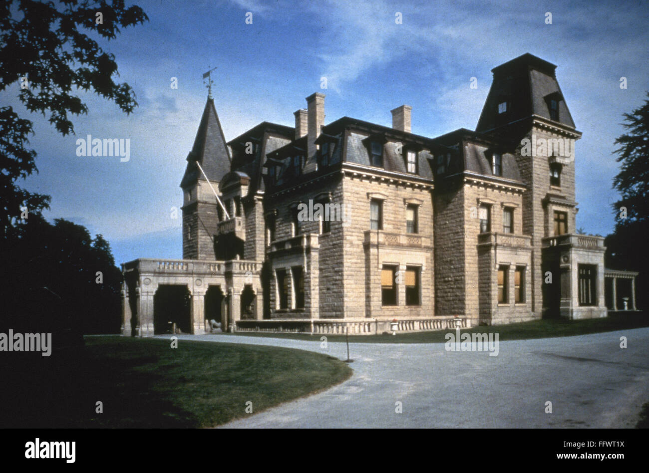 NEWPORT MANSION, 1852. /n'Chateau-sur-Mer,' a 'cottage' built, 1852, on ...
