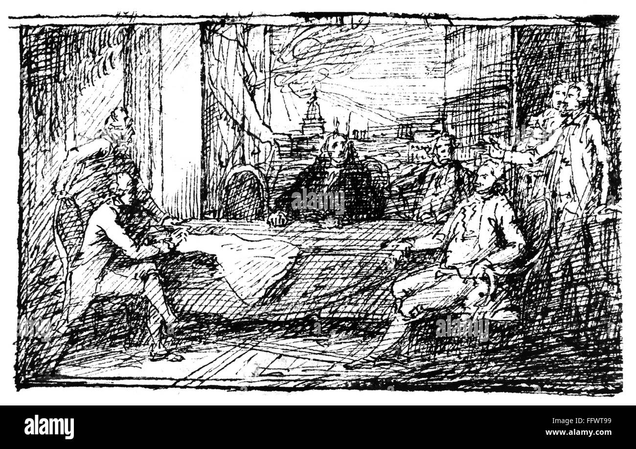 TREATY OF PARIS, 1783. /nSigning of the Treaty of Peace, 3 September ...