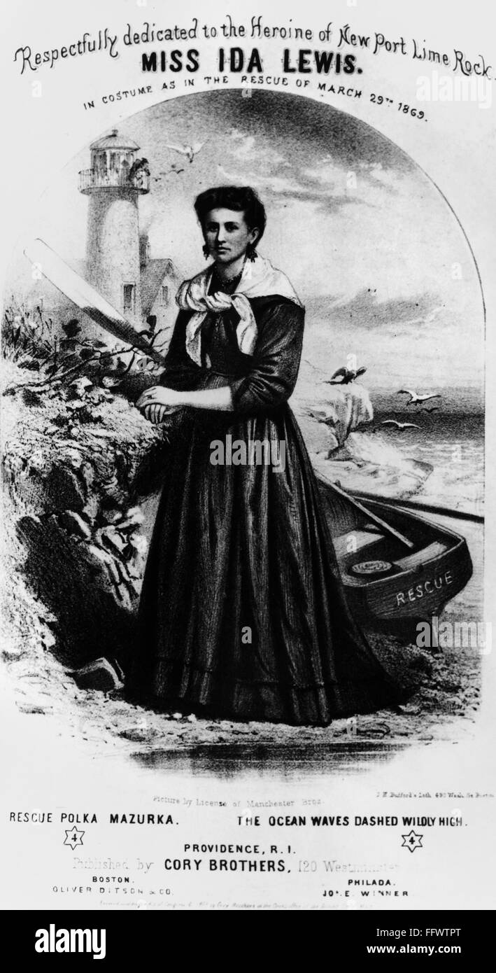 IDA LEWIS (1842-1911). /nAmerican lighthouse keeper. /nAmerican sheet ...