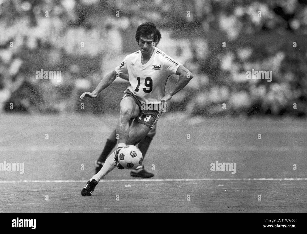 JIMMY ROBERTSON (1944- ). /nScottish soccer player. Photographed while ...