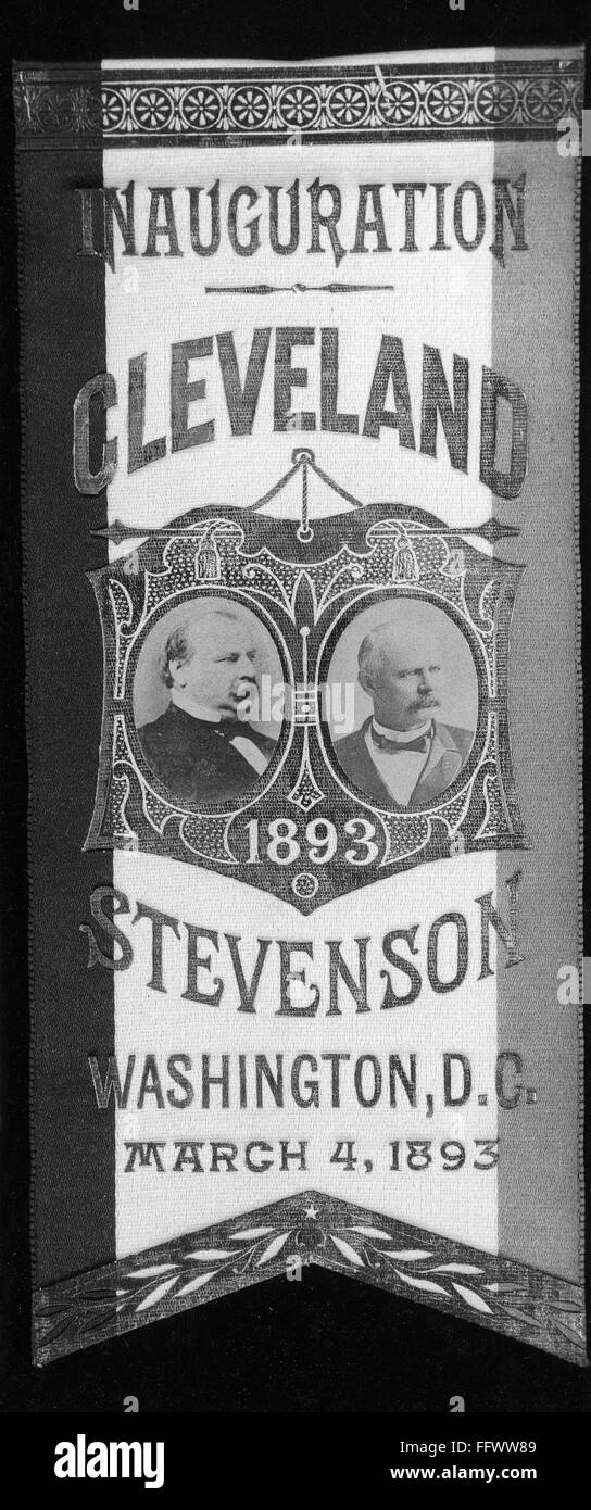 CLEVELAND: INAUGURATION. /nBanner celebrating the inauguration of ...