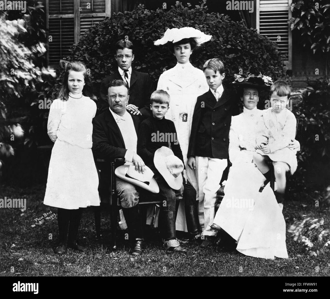 THEODORE ROOSEVELT FAMILY. /nPresident Roosevelt photographed with his ...