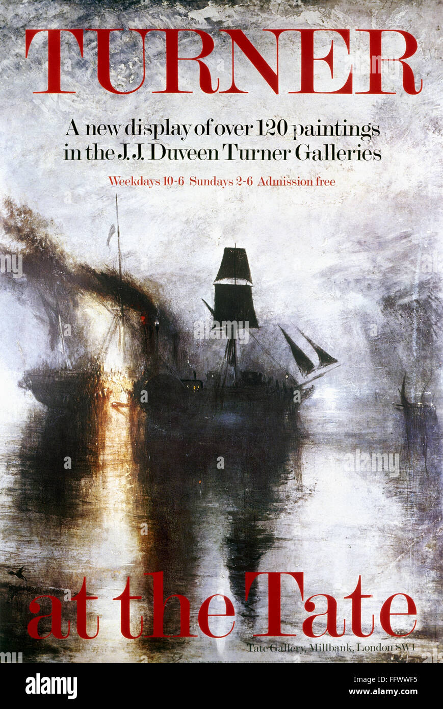 TURNER POSTER. /nPoster for an exhibition 'Turner at the Tate' of ...