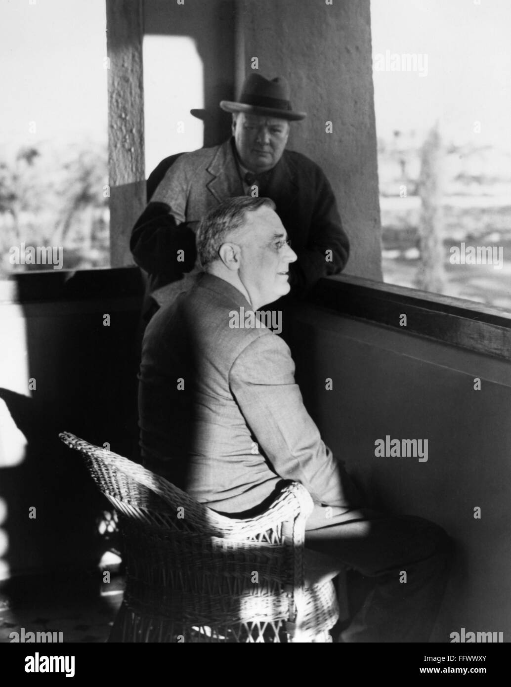 ROOSEVELT AND CHURCHILL. /nBritish Prime Minister Winston Churchill ...