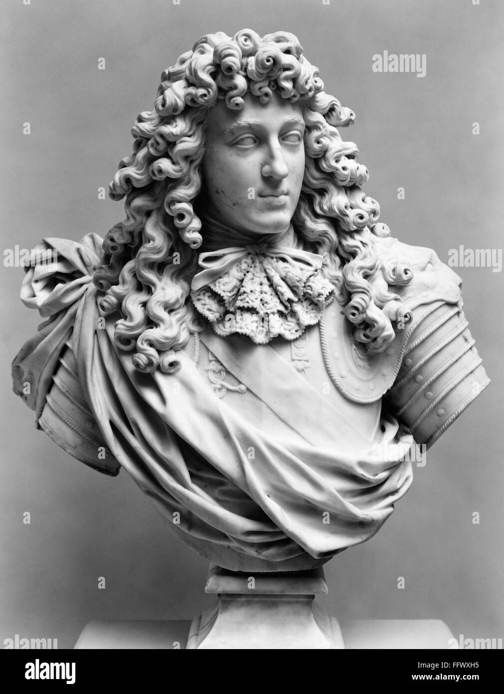 LOUIS, DUKE OF BURGUNDY /n(1682-1712). Marble bust, c1705. 18th century ...