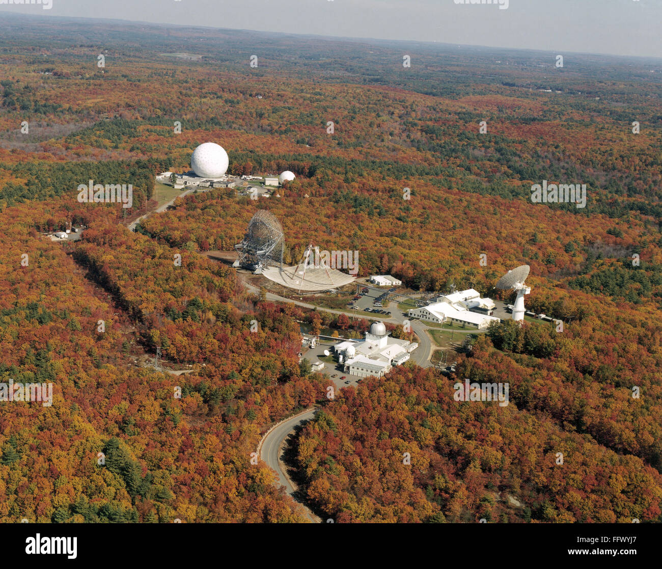 MIT: HAYSTACK OBSERVATORY. /nAerial view of the Massachusetts Institute ...
