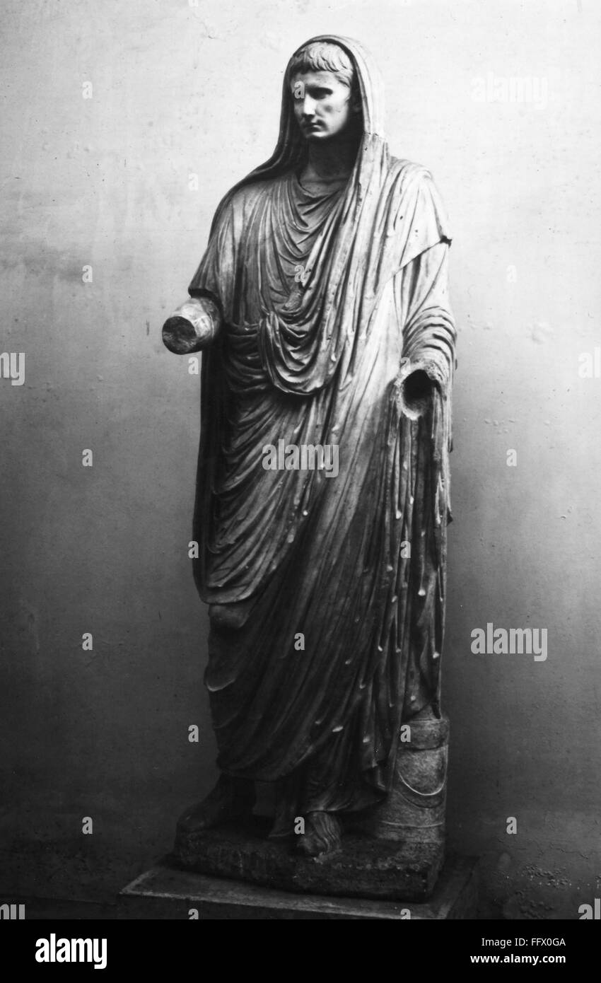 AUGUSTUS (63 B.C.-14 A.D.). /nFirst Roman emperor, 27 B.C.-14 A.D. As ...