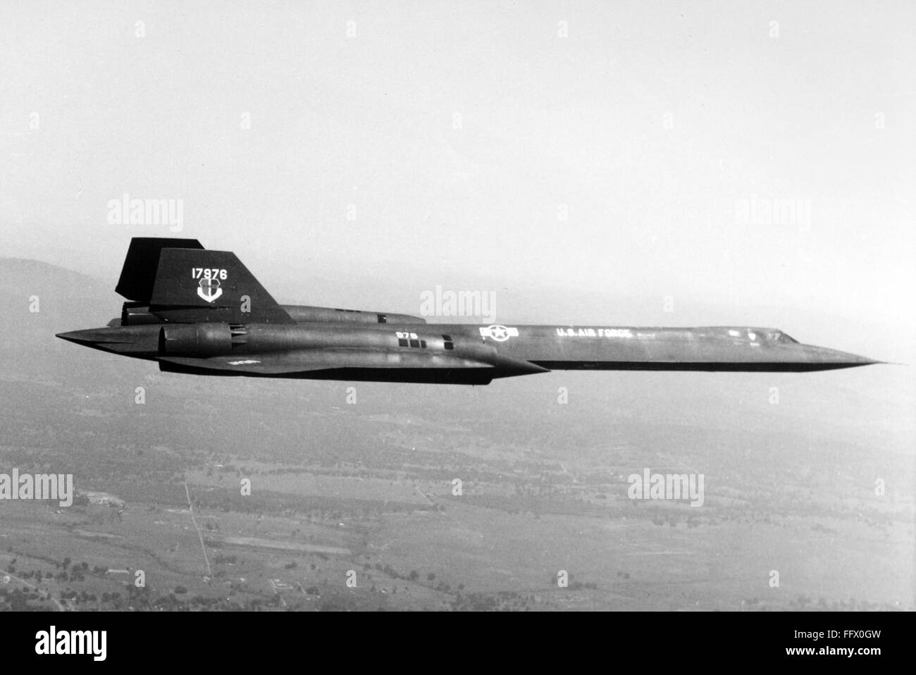 SR-71 BLACKBIRD, 1979. /nA U.S. Air Force Lockheed ST-71 Blackbird ...