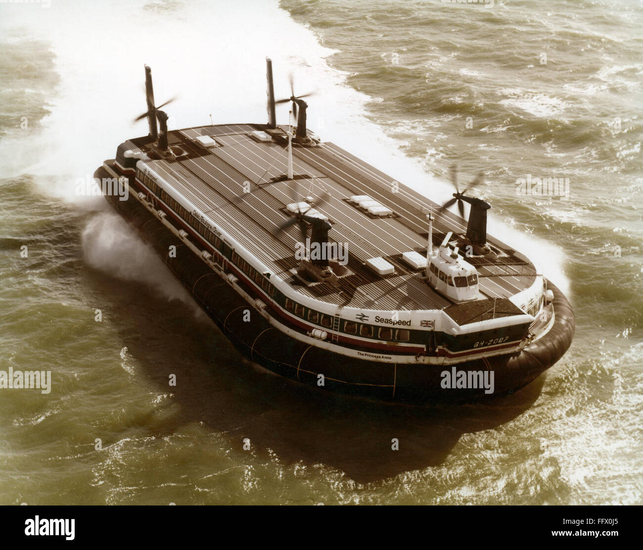 HOVERCRAFT FERRY, 1980s. /nSeaspeed's Hovercraft 'Princess Anne ...